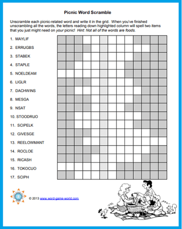 Jumbled Letters Puzzle