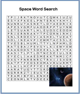 Astronomy Word Search